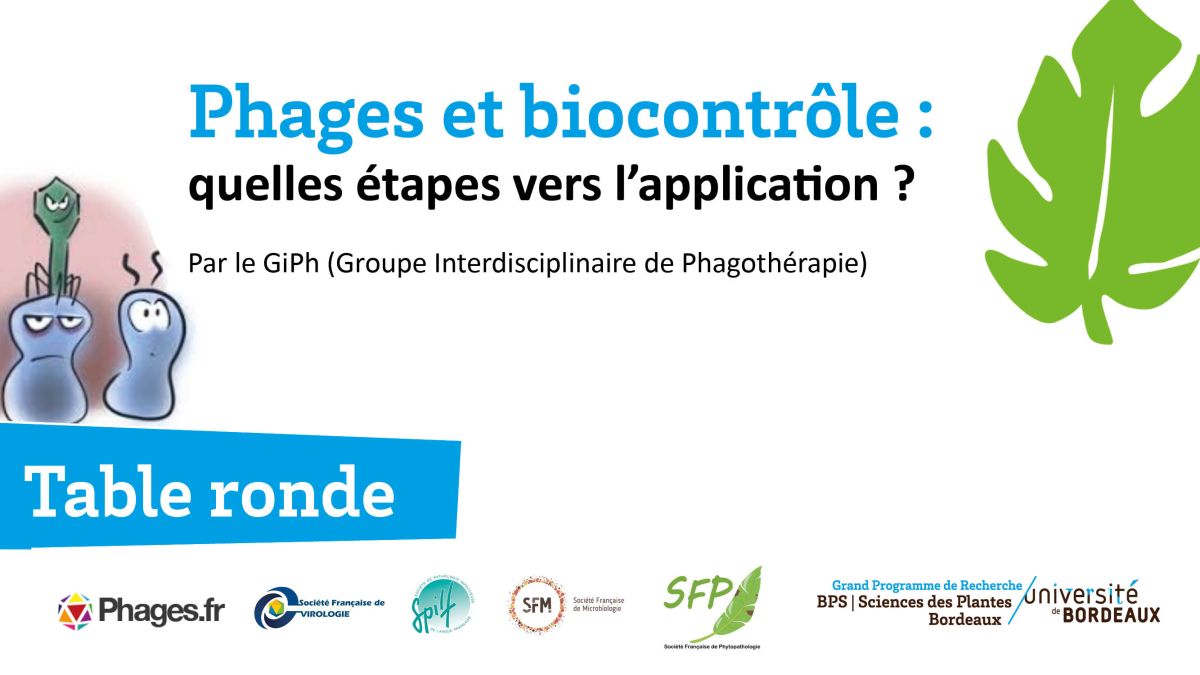Table ronde - Phages et biocontrôle :: Département Sciences environnement